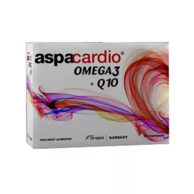 Aspacardio Mix Omega3 + Q10 30 capsule - la pret mic | Pfarma.ro