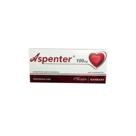 Aspenter 100 mg 28 comprimate - la pret mic | Pfarma.ro