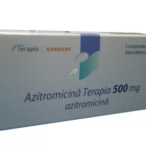 AZITROMICINA TERAPIA 500 mg x 3 COMPR. FILM. 500mg TERAPIA SA - Vezi ...