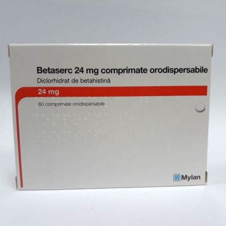 BETASERC 24 mg X 60 - Vezi prospectul | Pfarma.ro