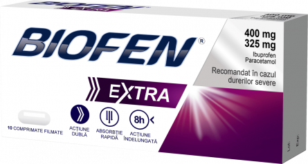 Biofen Extra 400mg/325mg 10 comprimate - la pret mic | Pfarma.ro