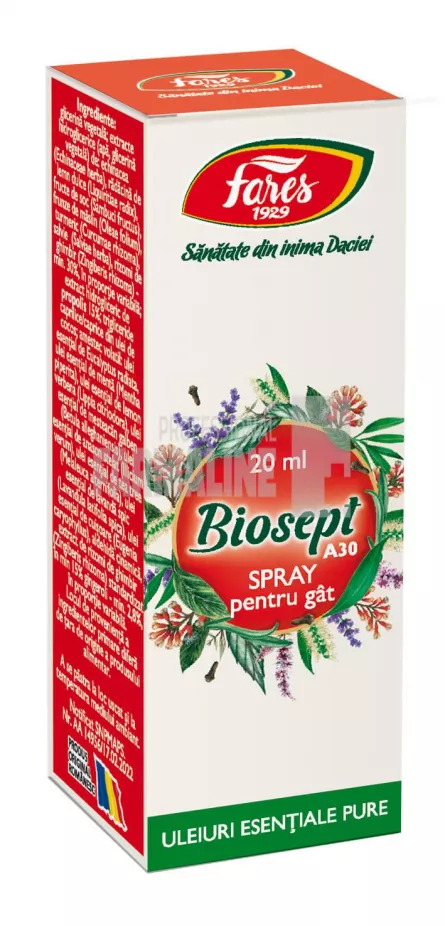 Biosept spray pentru gat A30 20 ml - la pret mic | Pfarma.ro