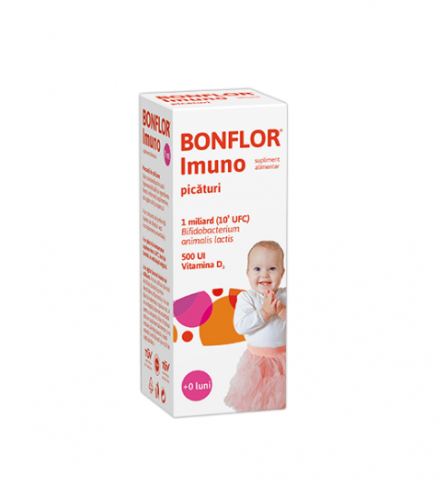 Bonflor Imuno picaturi 0+ luni 9 ml - la pret mic | Pfarma.ro
