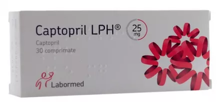 CAPTOPRIL LPH 25 mg x 30 COMPR. 25mg LABORMED PHARMA SA - Vezi ...