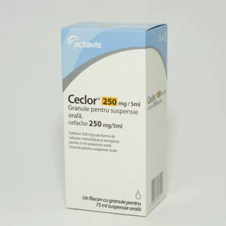 CECLOR 250 mg/5 ml X 1 - Vezi prospectul | Pfarma.ro