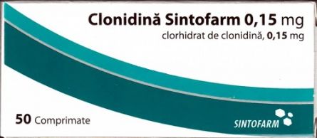 CLONIDINA SINTOFARM 0,15 mg x 50 COMPR. 0,15mg SINTOFARM SA - Vezi ...
