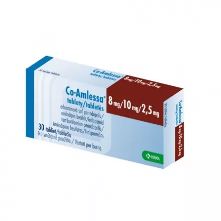 CO-AMLESSA 8 mg/10 mg/2,5 mg X 30 COMPR. 8mg/10mg/2,5mg KRKA, D D ...