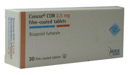 CONCOR COR 2,5 mg x 30 COMPR. FILM. 2,5mg MERCK KGAA - Vezi prospectul ...