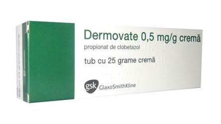 DERMOVATE 0,5 mg/g x 1 - CR. CREMA 0,5mg/g GLAXO WELLCOME UK LT - Vezi ...