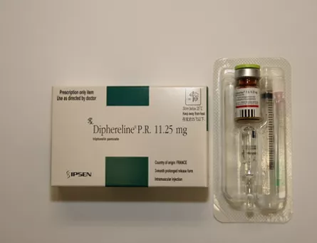 DIPHERELINE PR 11,25 mg x 1 PULB. + SOLV. PT. SUSP. INJ. C 11,25mg ...