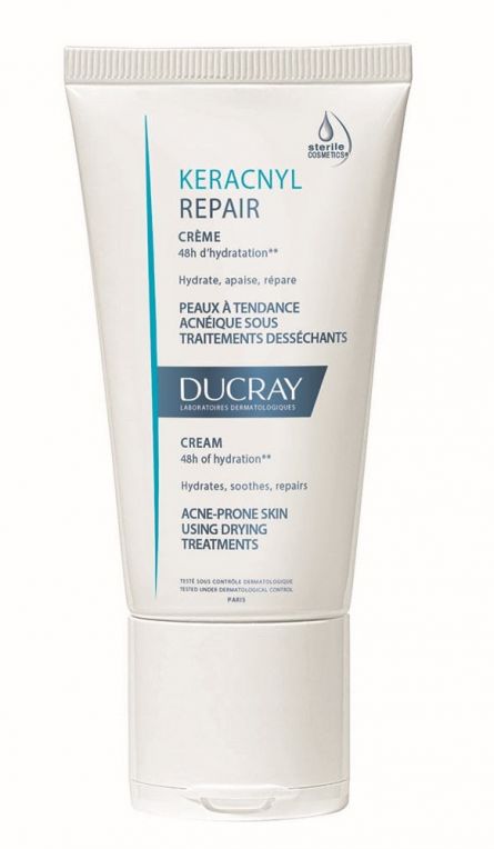 Ducray Keracnyl Repair Crema anti-acnee 48h 50 ml - la pret mic | Pfarma.ro