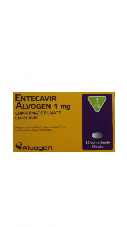 ENTECAVIR ALVOGEN 1 mg X 30 - Vezi prospectul | Pfarma.ro