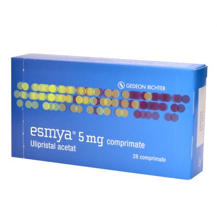 ESMYA X 28 COMPR. 5mg GEDEON RICHTER PLC - Vezi prospectul | Pfarma.ro