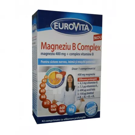 Eurovita Magneziu B Complex 42 comprimate cu eliberare prelungita - la ...
