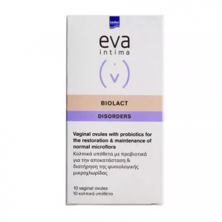 Eva Intima Biolact Ovule vaginale cu probiotice 10 bucati - la pret mic ...