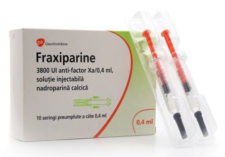 FRAXIPARINE 3800 UI anti factor Xa/0,4 ml x 10 SOL. INJ. 3800 ui AFXa/0 ...