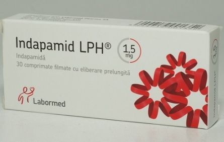 INDAPAMID LPH R 1,5 mg x 30 COMPR. ELIB. PREL. 1,5mg LABORMED PHARMA SA ...