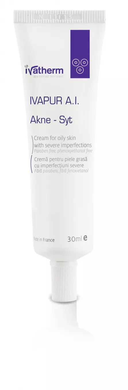Ivapur A.I Akne-Syt Crema pentru piele grasa cu imperfectiuni 30 ml ...