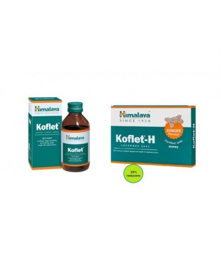 Koflet sirop 100 ml + Koflet - H cu portocale 12 comprimate 25% ...