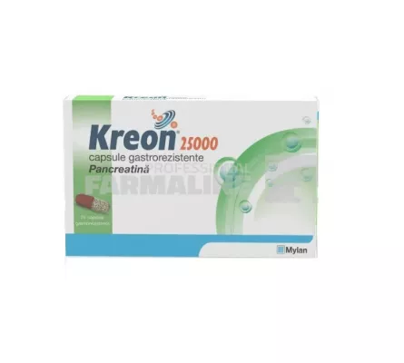 Kreon 25000 20 capsule gastrorezistente - la pret mic | Pfarma.ro