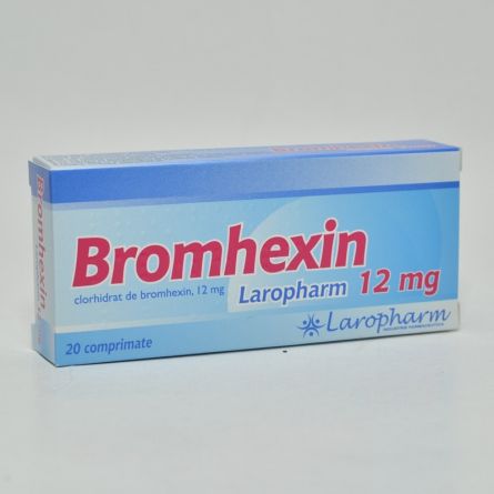 Bromhexin 20 comprimate 12 mg - la pret mic | Pfarma.ro