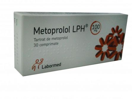 METOPROLOL LPH 100 mg x 30 COMPR. 100mg LABORMED PHARMA SA - Vezi ...