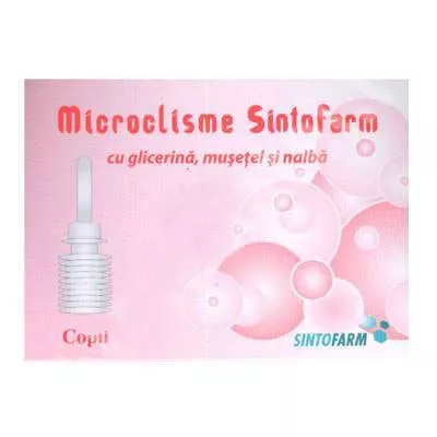 Sintofarm Microclisme copii cu glicerina, musetel si nalba 6 bucati ...