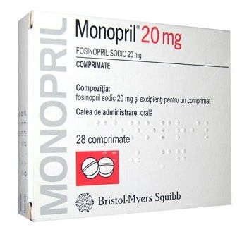 MONOPRIL 20 mg X 28 COMPR. 20mg BAUSCH HEALTH IRELAN - Vezi prospectul ...