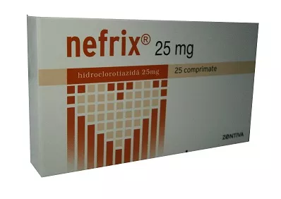 NEFRIX 25 mg x 25 COMPR. 25mg ZENTIVA SA - Vezi prospectul | Pfarma.ro