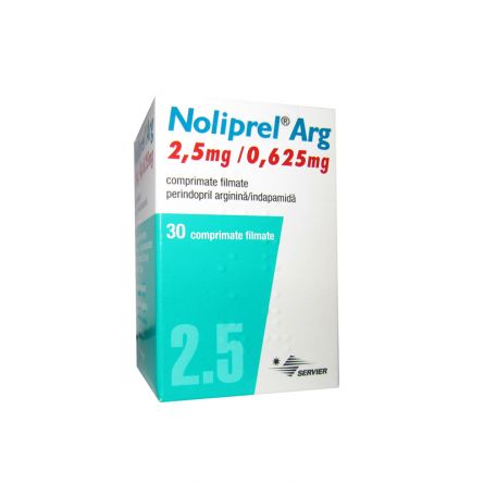 NOLIPREL ARG 2,5mg/0,625mg x 30 COMPR. FILM. 2,5mg/0,625mg LES ...
