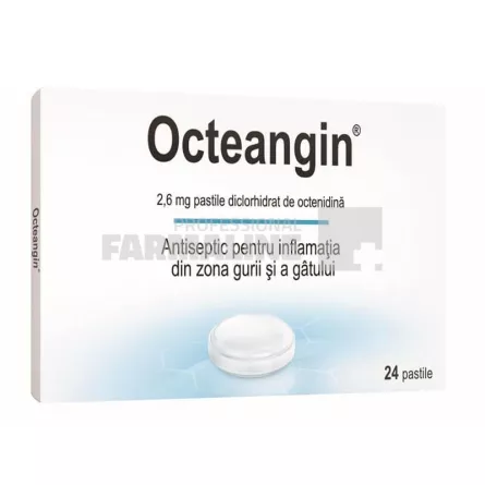 Octeangin 2,6 mg 24 pastile - la pret mic | Pfarma.ro