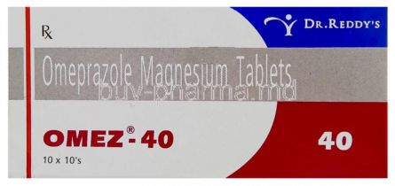 OMEZ 40 mg X 30 CAPS. GASTROREZ. 40mg DR. REDDY'S LAB - Vezi prospectul ...