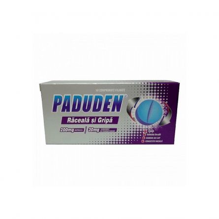 Paduden Raceala si Gripa 200 mg/30 mg 10 comprimate - la pret mic ...