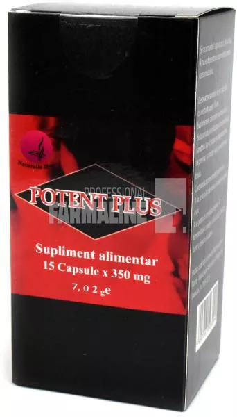Potent Plus 15 capsule - la pret mic | Pfarma.ro