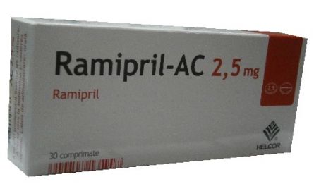 RAMIPRIL AC 2,5 mg x 30 COMPR. 2,5mg AC HELCOR PHARMA SRL - Vezi ...
