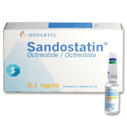 SANDOSTATIN 0,1 mg/ml X 5 SOL. INJ. 0,1mg/ml NOVARTIS PHARMA GMBH ...