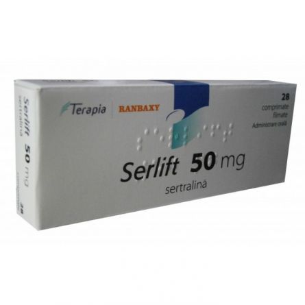 SERLIFT 50 mg x 28 COMPR. FILM. 50mg TERAPIA SA - Vezi prospectul ...