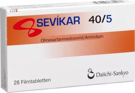SEVIKAR 40 mg/5 mg X 28 COMPR. FILM. 40mg/5mg ALVOGEN MALTA OPERAT ...