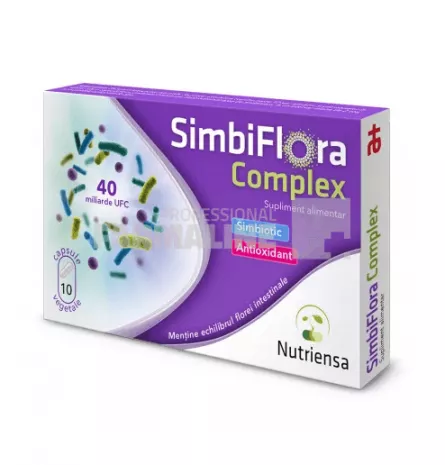 SimbiFlora Complex 10 capsule - la pret mic | Pfarma.ro