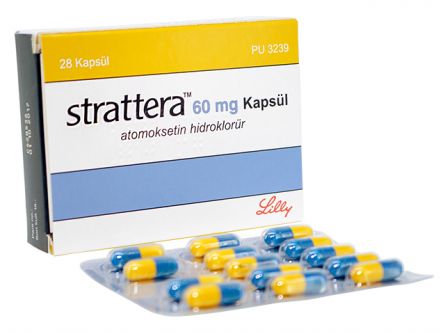 STRATTERA 60 mg x 28 CAPS. 60mg ELI LILLY AND COMPAN - Pret 371,35 Lei