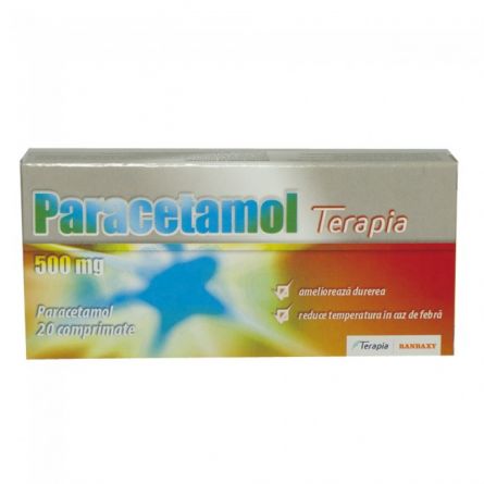 Terapia Paracetamol 500 mg 20 comprimate - la pret mic | Pfarma.ro
