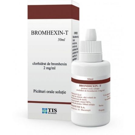 Tis Bromhexin-T picaturi orale 50 ml - la pret mic | Pfarma.ro