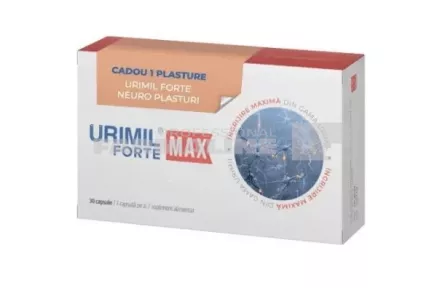 Urimil Forte Max 30 capsule + Neuro Plasture Cadou - la pret mic ...