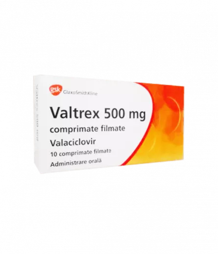 VALTREX 500 mg X 10 - Vezi prospectul | Pfarma.ro
