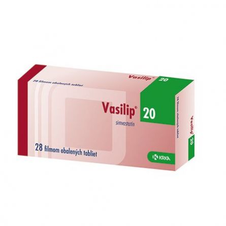 VASILIP 20 mg x 28 COMPR. FILM. 20mg KRKA D.D. - Vezi prospectul | Pfarma.ro