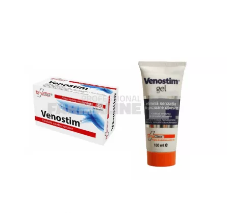 Venostim 40 capsule + Venostim gel 100 ml - la pret mic | Pfarma.ro