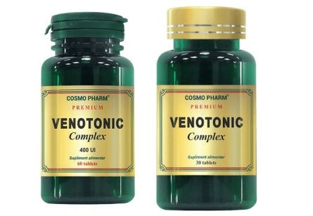 Venotonic Complex 60 tablete + Venotonic Complex 30 tablete - la pret ...