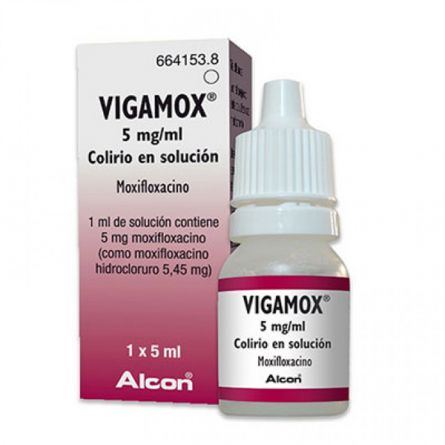 VIGAMOX 5 mg/ml X 1 PIC. OFT., SOL 5mg/ml NOVARTIS PHARMA GMBH - ALCON ...