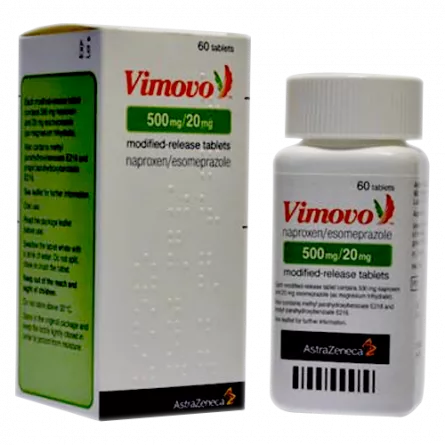 VIMOVO 500 mg/20 mg x 60 COMPR. ELIB. MODIF. 500 mg/20 mg ASTRA ZENECA ...