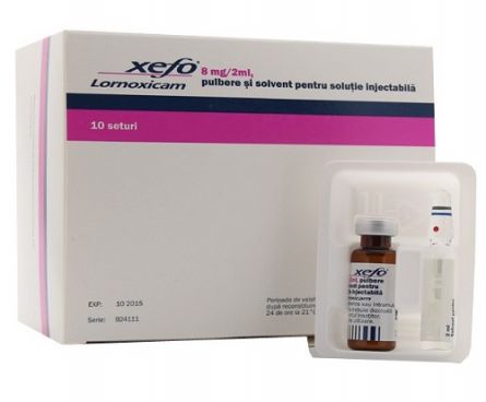 XEFO 8 mg/ 2 ml X 10 PULB. + SOLV. PT. SOL. INJ. 8mg/2ml TAKEDA AUSTRIA GMBH NYCOMED - Vezi ...